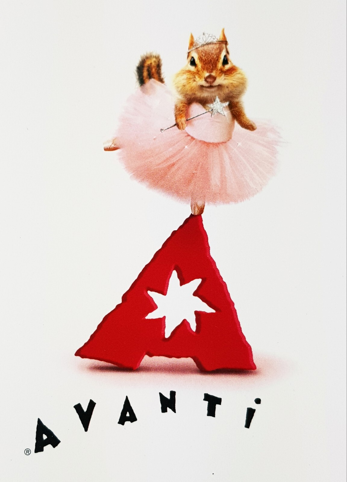 Funny Avanti Press Happy Birthday Foil Embossed Card CHIPMUNK BALLERINA ...