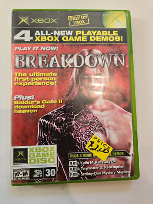 Breakdown (Original Microsoft Xbox, 2004) DEMO DISC #30 722674200028| eBay