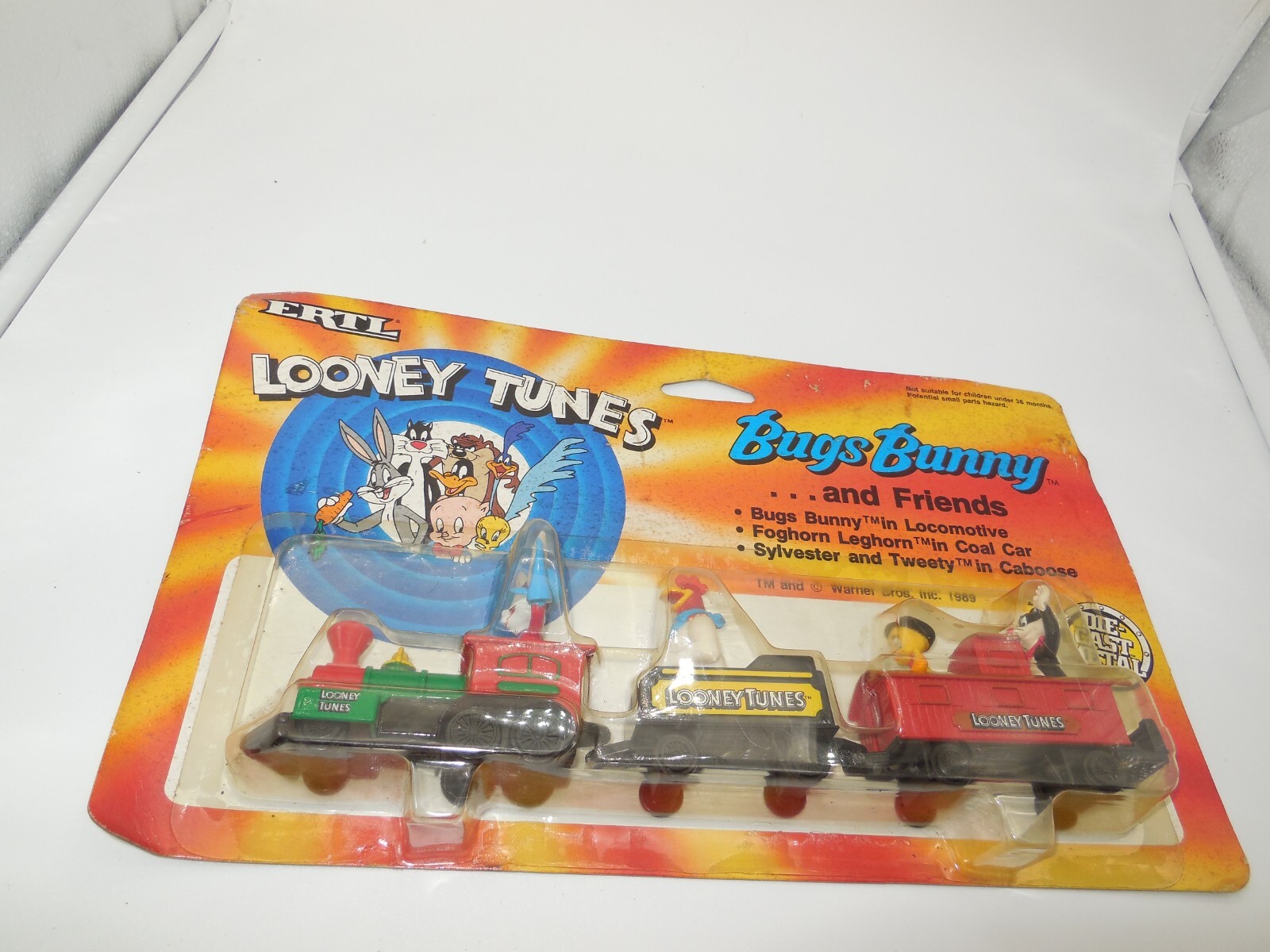 BK Vtg 1989 ERTL Looney Tunes Die Cast Train Bugs Bunny & Friends ...