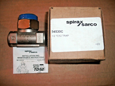 SPIRAX SARCO TD-52 54530C 1/2" COOL BLUE STEAM TRAP TD52 - 12 AVAILABLE ...