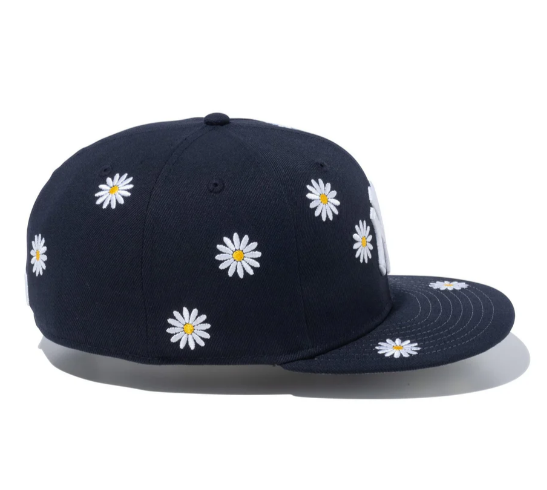 NEW ERA 59 FIFTY Cap Flower Embroidery New York Yankees Navy NEW ERA 59 FIFTY Cap Flower Embroidery New York Yankees Navy