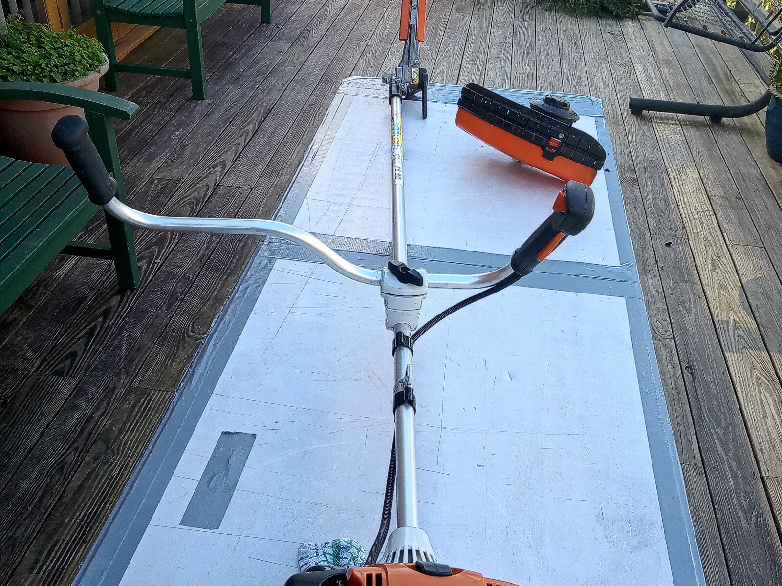 STIHL FS90 Brush Cutter with Strimmer and Hedge/Reed Cutter heads (2 ...