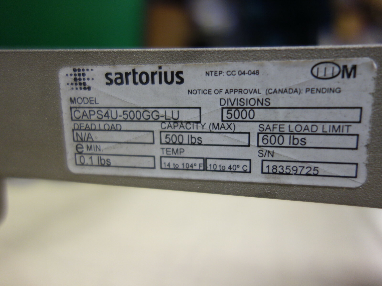 Sartorius CAPS4U-500GG-LU Platform scale base w/ Combics 2 and PR6130 ...
