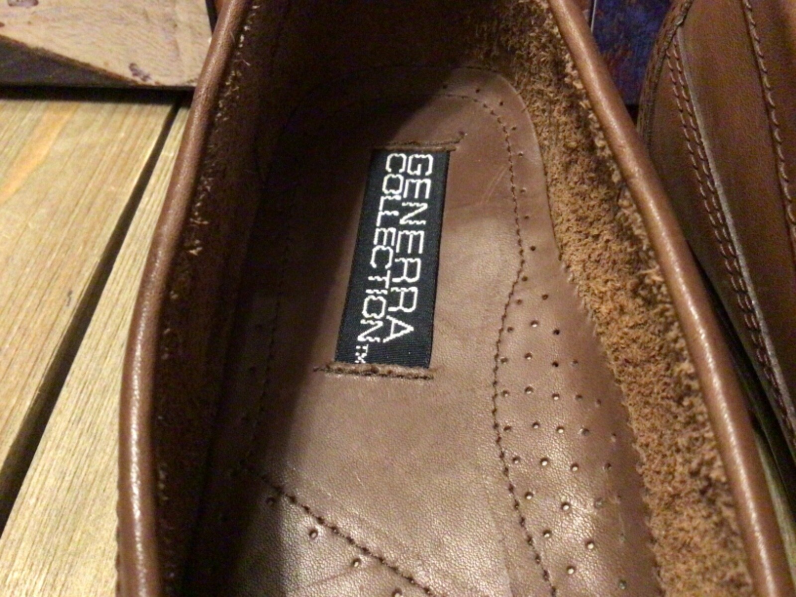 GENERRA COLLECTION Brown Leather Loafers Slip Ons Men… - Gem