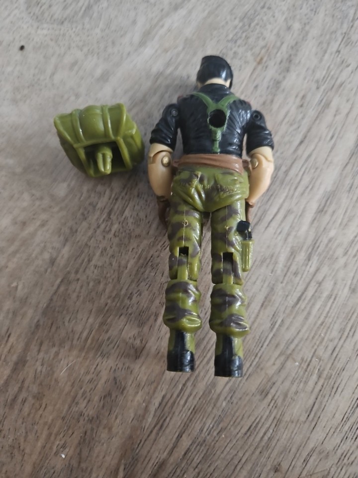 GI Joe Figure 1985 Flint Warrant Officer With Backpack Vintage FREE ...