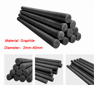 High Purity Density Graphite Electrode Carbon Round Bar Cylindrical Rod ...