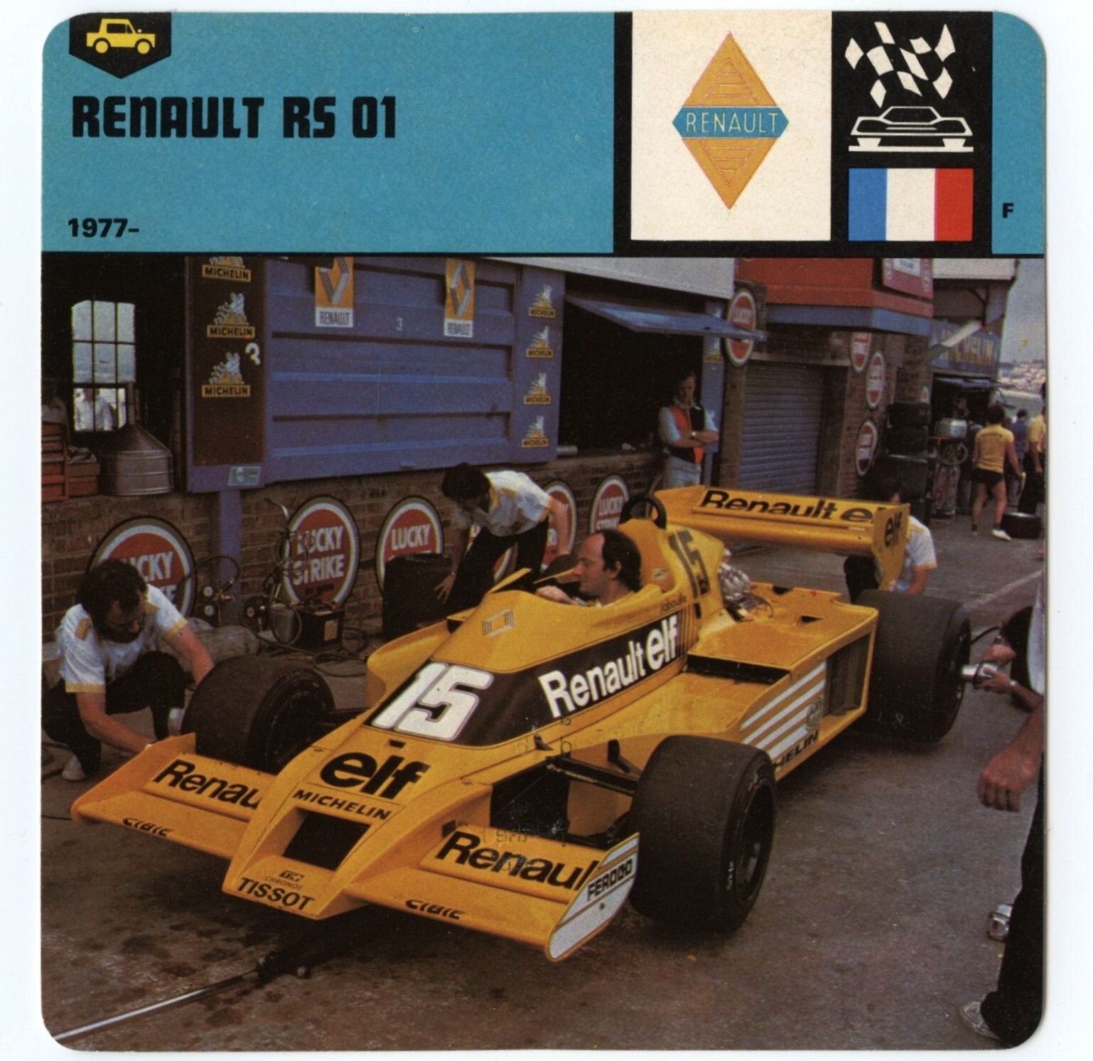 Renault RS 01 - Racing Competition Edito Service Auto Rally Card | eBay