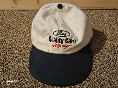 Vintage Ford Quality Care Racing Motorsports Hat/Cap White Navy ...