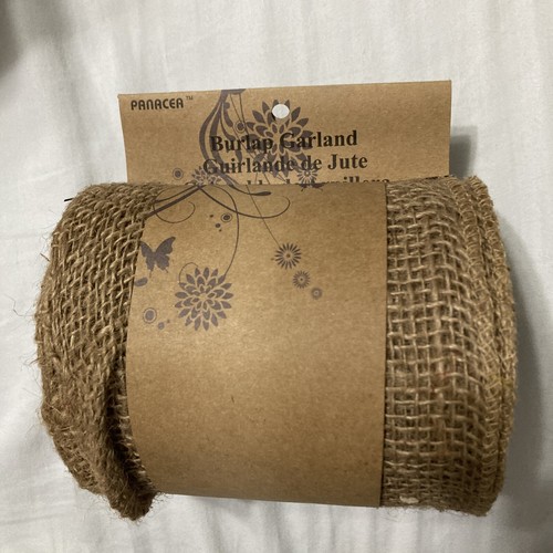 Approximately 5 1/2” wide Panacea Burlap (Jute) Garland NIP 93432601556 ...