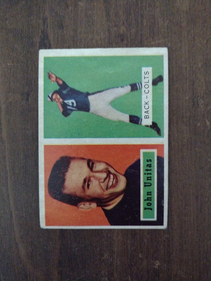 1957 Topps 138 Johnny Unitas ROOKIE Baltimore Colts Read | eBay