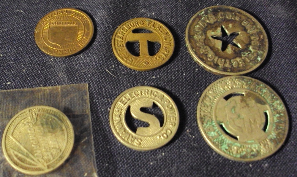 Subway Bus Transit Tokens Lot of 24 vintage Arizona to New Hampshire ...