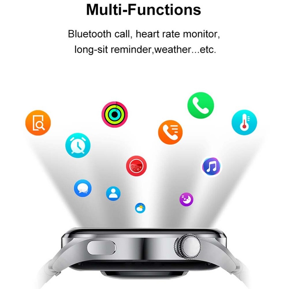 Bluetooth Smart Watch Sleep Tracker Wristwatch Women Men Watches Water ...