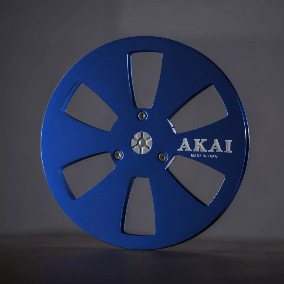One 7'' Blue AKAI Light Metal Aluminum Reel to Reel Take Up Reel for ...