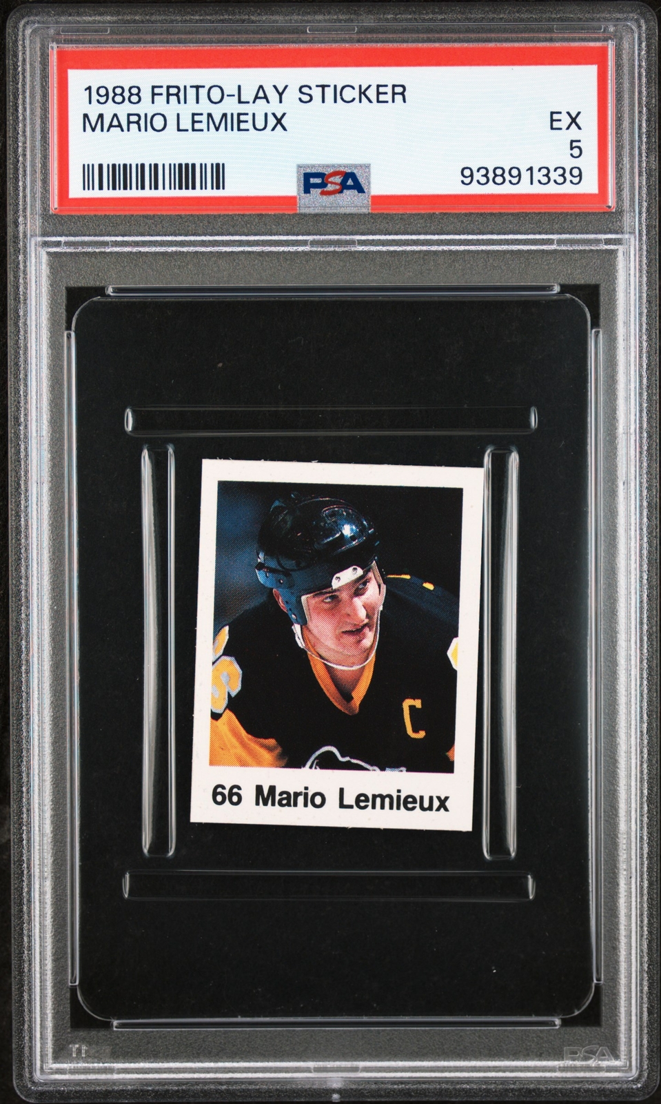 1988 FRITO-LAY STICKERS MARIO LEMIEUX PSA 5 | eBay