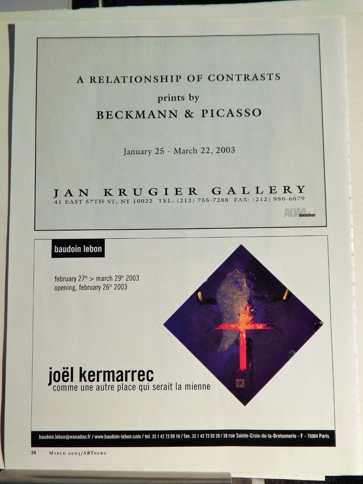 KARL UMLAUF / JOEL KERMARREC ART PIECES ORIG VTG 2003 ADVERTISEMENT, | eBay