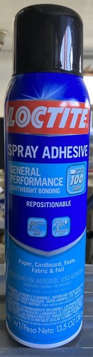Loctite Spray Adhesive 13.5 oz Lightweight Bonding Crafts Paper ...