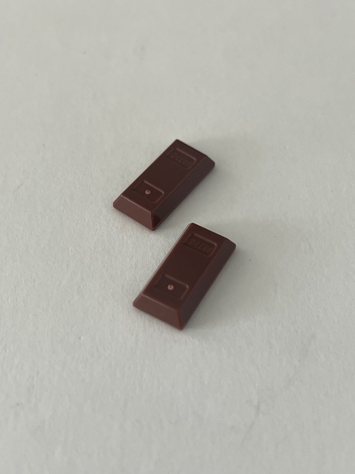 LEGO parts 99563 (2pcs) Minifigure, Utensil Ingot Bar Gold | eBay