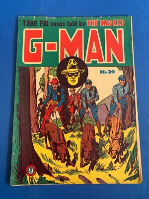 Australian Golden Age Comic Book G-Man #30 9d Comic Book B62 | eBay ...