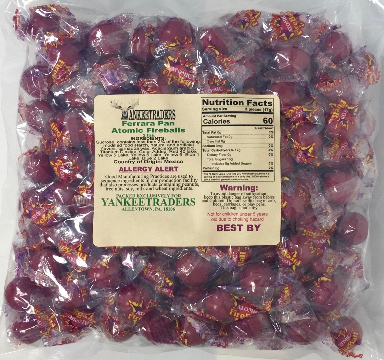Atomic Fireballs Candy, 2 lbs. ~ FREE SHIPPING 52295301065 | eBay