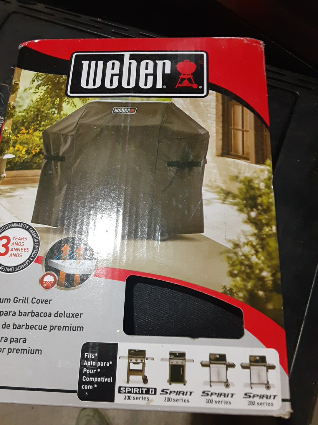 Weber 7139 Spirit II 300 Series Gas Grill Cover - Black for sale online ...