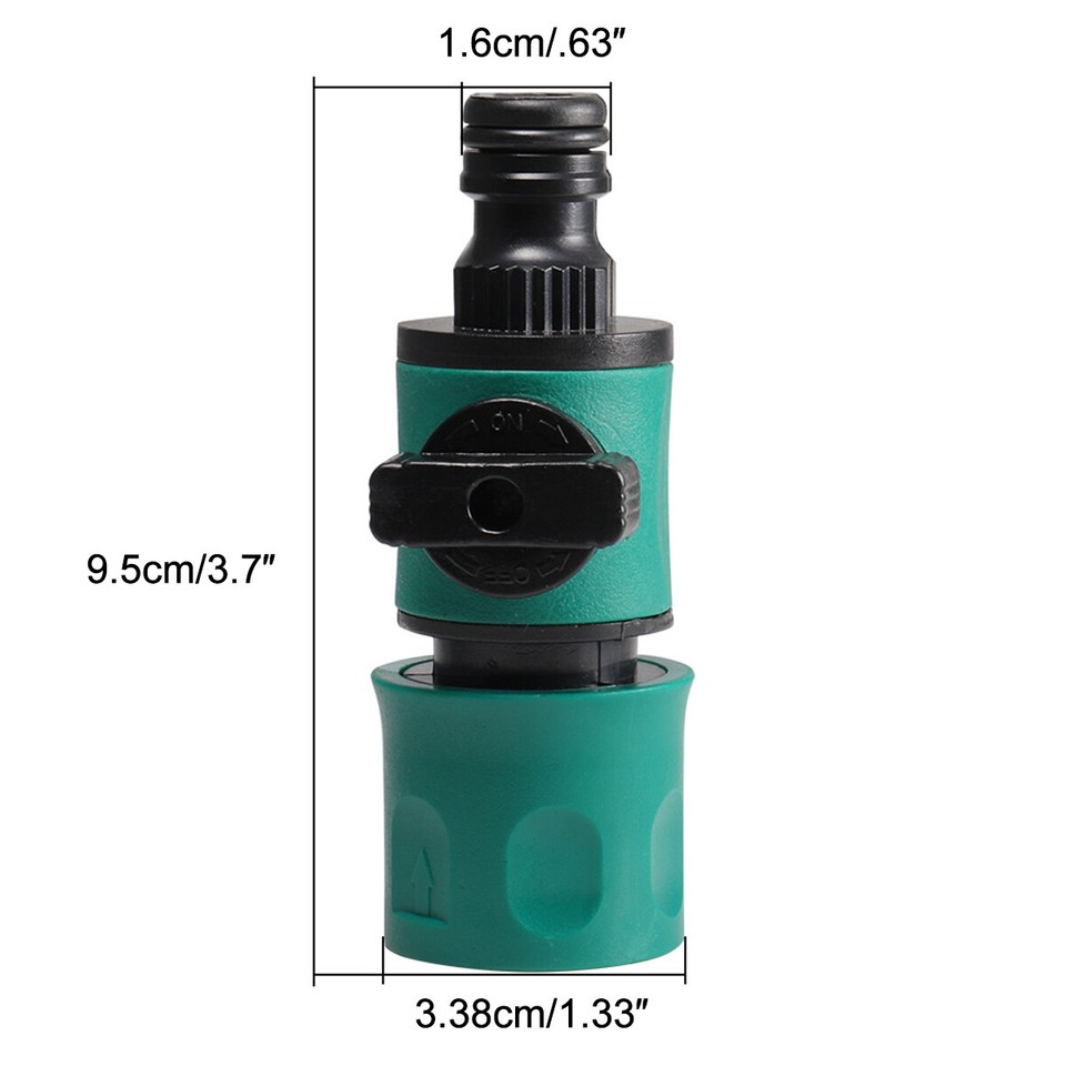 1/2x Hose Pipe In Line Tap Shut On/Off Valve stop valve Connector ...