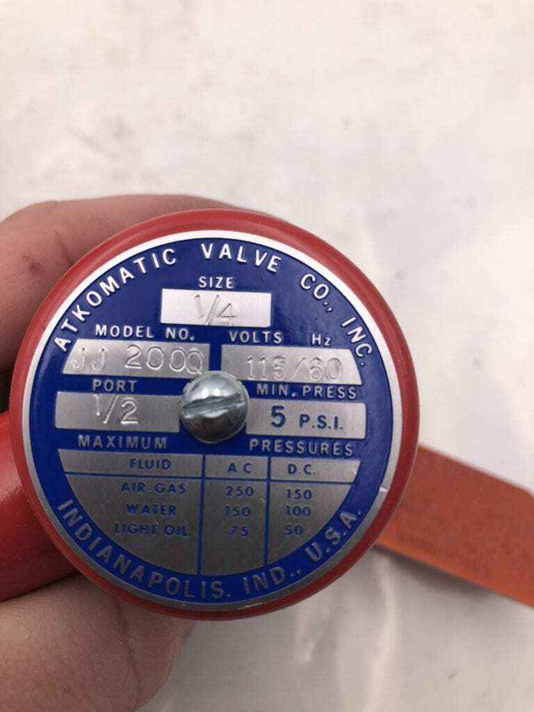 Atkomatic Valve Co. JJ-200Q 1/4" Bronze 2-way Solenoid Valve 75/150 ...