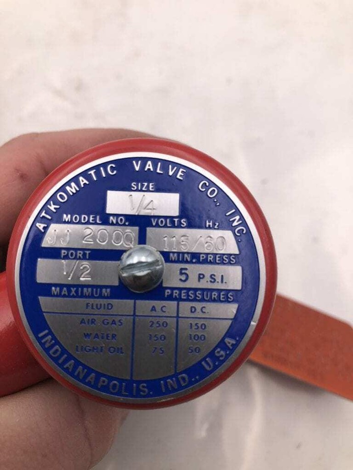 Atkomatic Valve Co. JJ-200Q 1/4" Bronze 2-way Solenoid Valve 75/150 ...