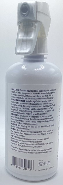 Puracyn Plus Wound and Skin Care Spray 16 Fluid Ounce 16oz for sale ...
