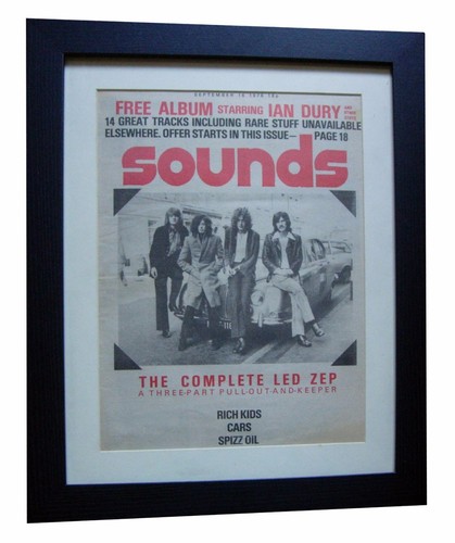 LED ZEPPELIN+RARE ORIGINAL 1978 VINTAGE SOUNDS+QUALITY FRAMED+FAST ...