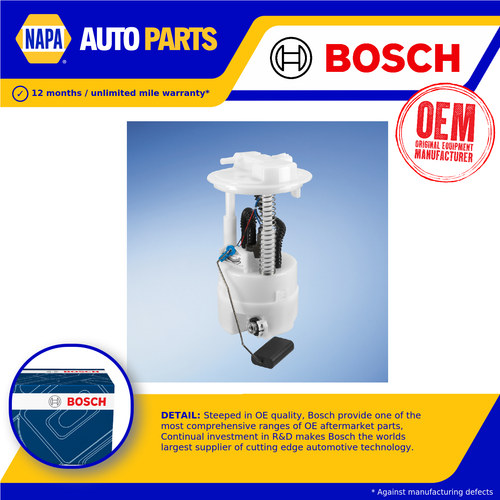 Fuel Pump fits NISSAN MICRA K12 1.2 In tank 03 to 10 Bosch 17040AX000 ...