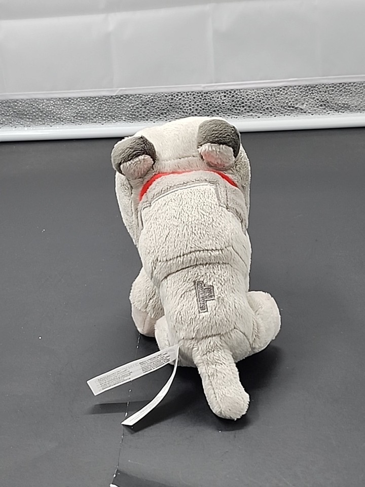 Minecraft Mojang Jinx Baby Wolf Dog Gray Sitting Plush Stuffed Soft Toy ...