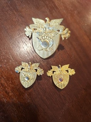Vintage US Military Academy West Point Cap And Collar Insignia Set NS ...