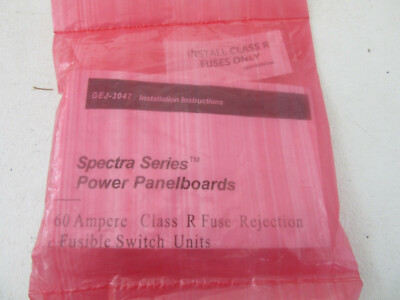 GE Class "R" Fuse Rejector Kit GEJ-3047 ARK6030 For QMR Switch Busway ...