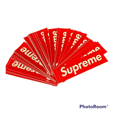 Supreme Red Box Logo Sticker 100% Authentic. New! Free Shipping! | eBay