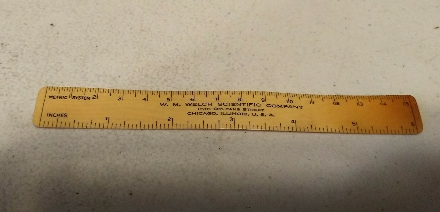 Vintage W. M. Welch Scientific Company Chicago IL Advertising Celluloid ...