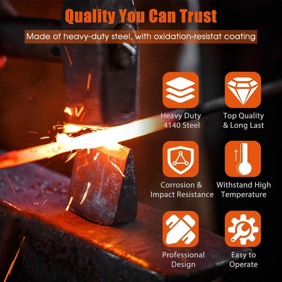 2 Inch Blacksmith Anvil Hardy Tool Blacksmithing Forging Hot Cut Tool ...