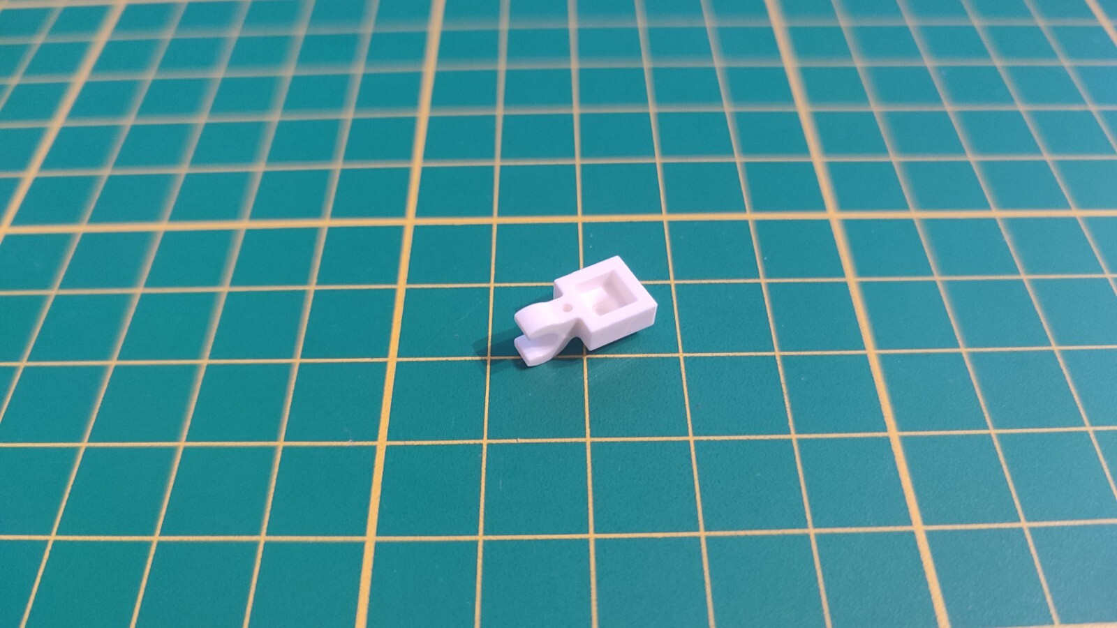 Plaque modifiée 1x1 avec clip en O blanc 4538353 pièce détachée Lego # ...