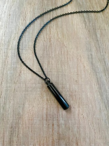 Miniature Mini Screw Top Vial Capsule Necklace - Pendant and Chain ...