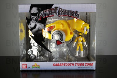 SABERTOOTH TIGER ZORD & Yellow Ranger Power Rangers Legacy Collection ...