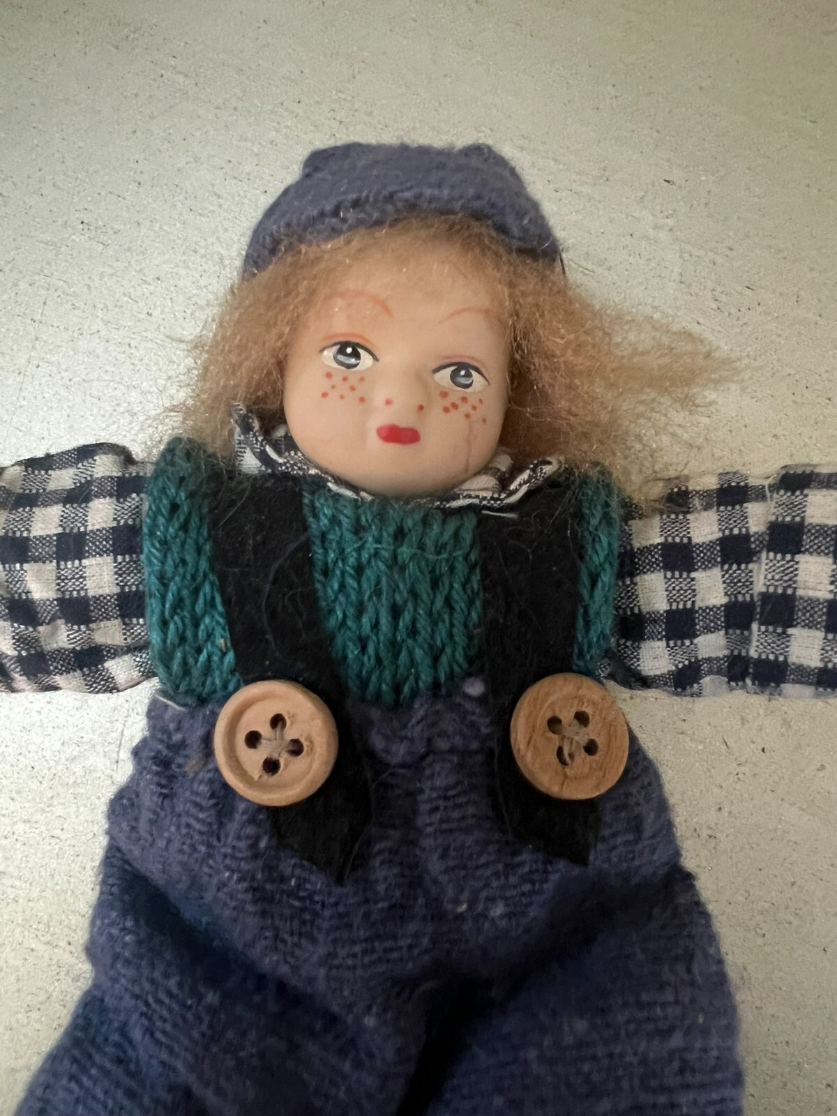 Vintage Pair of HANSEL & GRETEL 5” Cloth Sand Dolls~Hand Painted ...