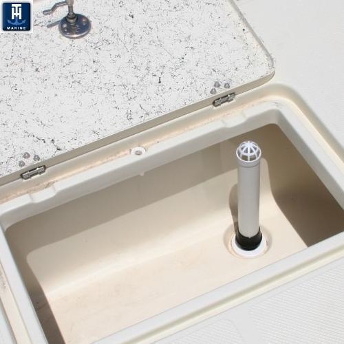 T-H Marine ODT-190-DP Livewell Overflow Tube Fits 1-1/8" Thru Hull Push ...