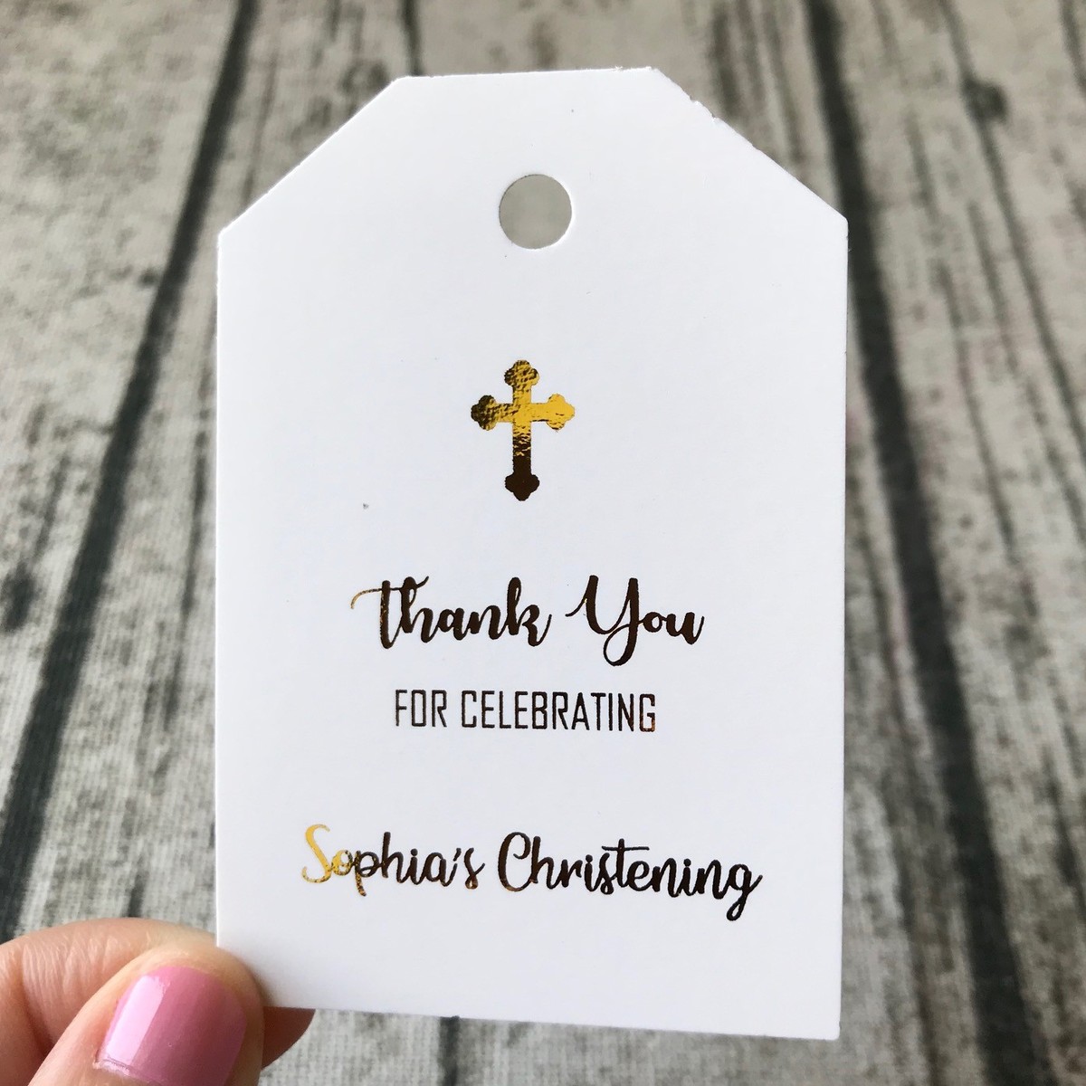 Baptism Stickers Name Tags