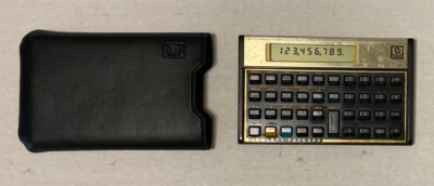 Hewlett Packard HP 12C Platinum Black & Silver Handheld Financial ...