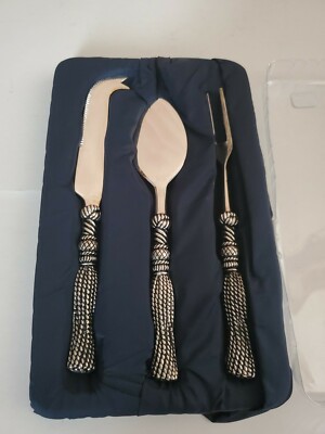 Silea Silver Plated French Cheese Cutlery Set Tassel Design Collectible ...