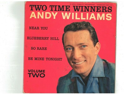 ANDY WILLIAMS Two Time Winners RARE 45 EP RECORD Vol. 2 CEP-117 45rmp ...