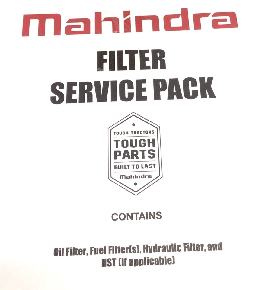 NEW Genuine OEM Mahindra Filter Service Kit L1004000181. 6065, 6075. | eBay