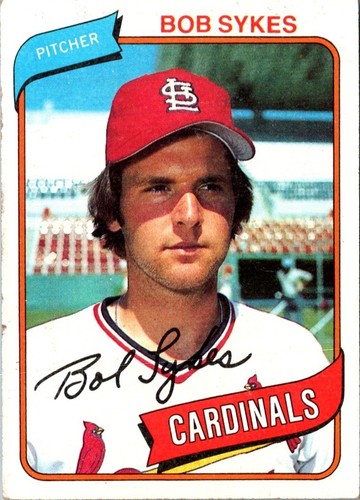 1980 Topps Bob Sykes #223 St. Louis Cardinals Baseball Card | eBay
