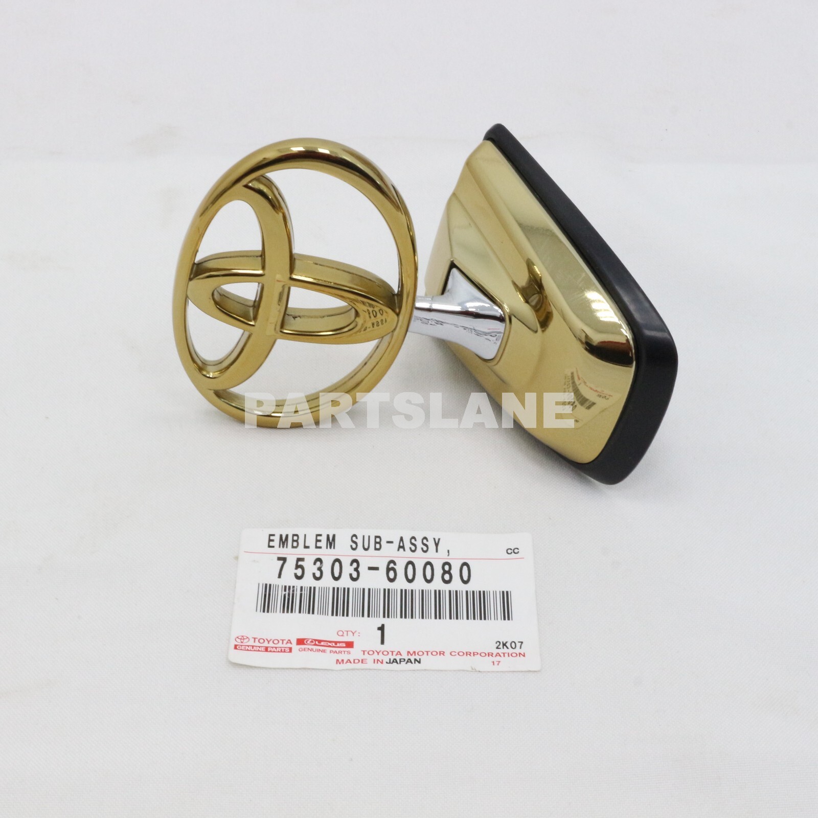 JDM Toyota 98-07 Land Cruiser J100 Front Hood T Emblem Badge Gold 75303 ...