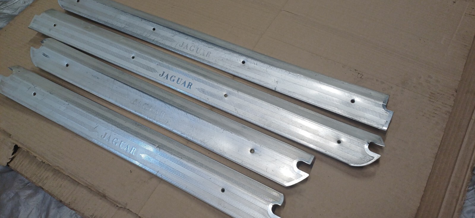 JAGUAR XJ6 SERIES 1 S2 XJ12 SILL TREAD PLATES SET OF 4 ORIGINAL | eBay UK