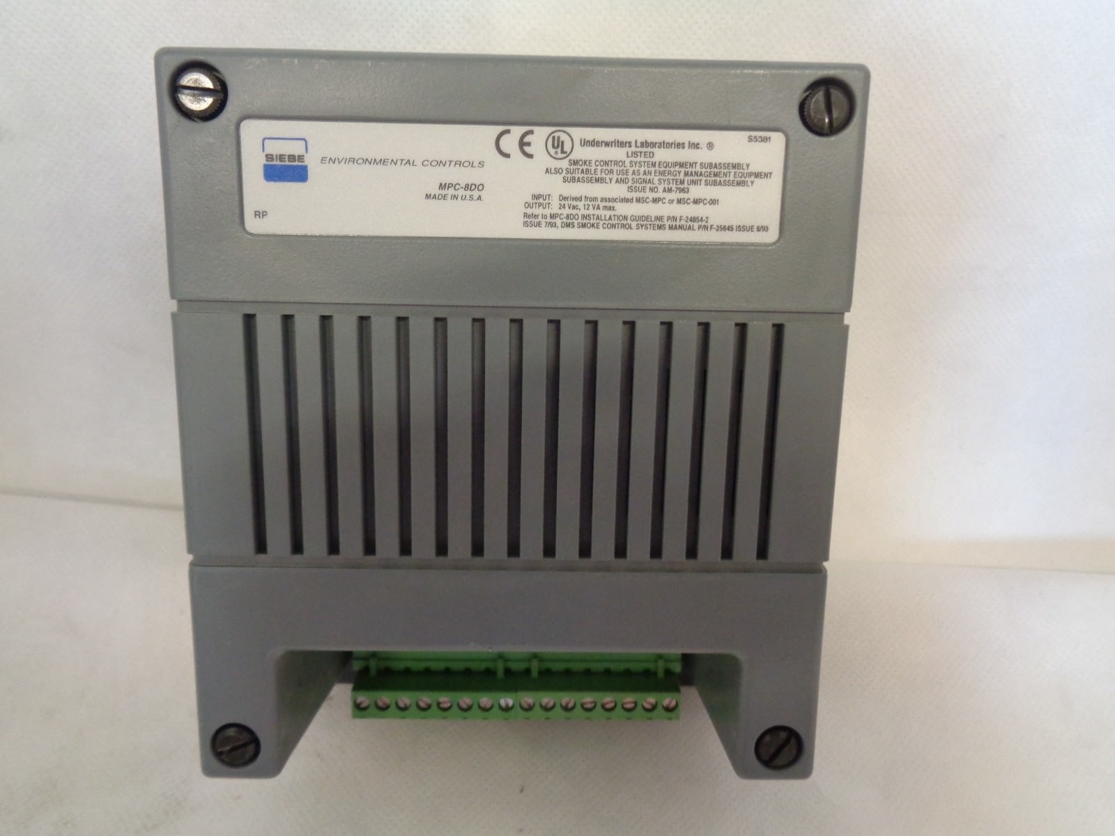 SIEBE MPC-8D0 MPC-8DO ANALOG INPUT MODULE ENVIRONMENTAL CONTROLS | eBay